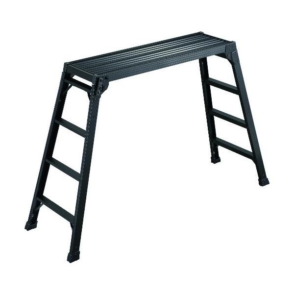 ■特徴 軽量足場台の定番アイテムのブラックタイプです。 ブラック 脚部が折りたたみ式のため収納しやすい構造です。  ■用途 一般ご家庭での日曜大工、内外装補修作業、洗車作業、アウトドア用テーブル等に。  ■仕様 折りたたみ式 製品安全協会(...