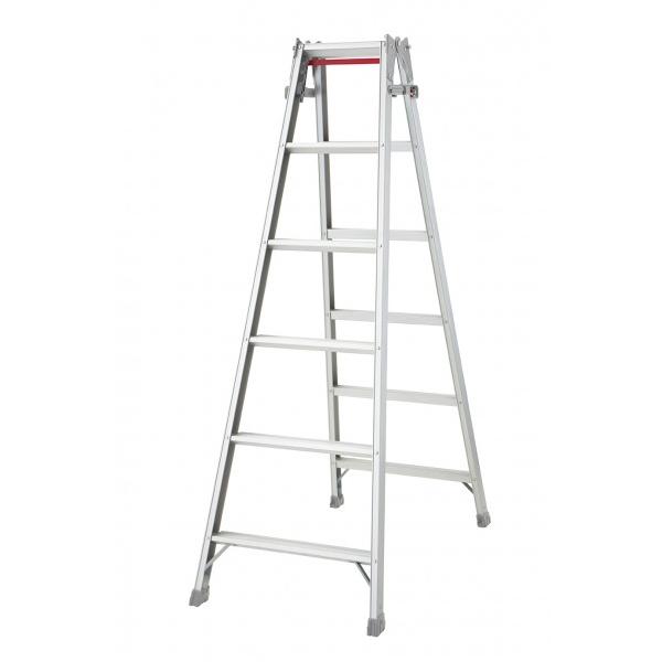 ■特徴 ワンタッチバーを持ち上げると開き止めが解除され、片手で簡単に閉じることが可能です。 手軽に使える軽量スタンダードタイプです。 ステップ幅広設計です。 ワンタッチバー  ■用途 一般ご家庭での軽易なはしご・脚立作業に。  ■仕様 JI...