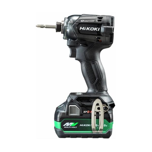 ■トリプルハンマ機構を搭載 HiKOKI(ハイコーキ)の独自技術であるトリプルハンマ機構を搭載。 内部ハンマの打撃箇所が従来の2箇所から3箇所に増え、作業負荷に合わせて打撃数を自動制御します。 1回転を1.5打撃とすることでハンマの移動距離...