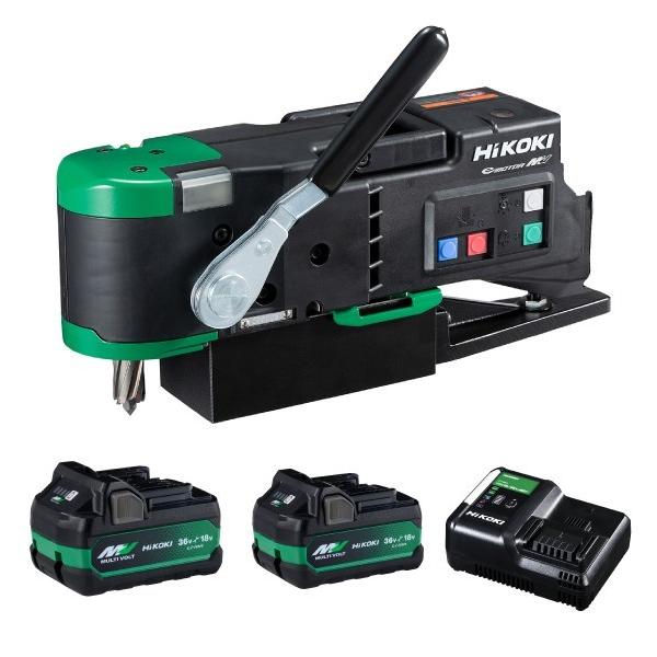 ●充電式で高所や電源の取れない現場でも活躍 全高149mmで狭いところでも使いやすい。  200mmH形鋼フランジにも穴あけが可能。  梁補修で多い穴あけ27mmまで対応。   ●パイロットランプで機体の状態が一目で分かるように 本体浮きや...