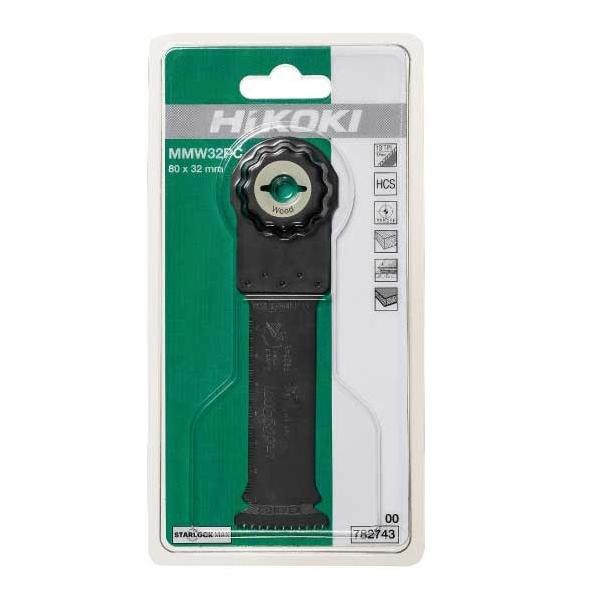 マルチツール用ブレード MMW32PC コードNo.0078-2743 種類:スターロック マックス (STARLOCK MAX) 適応機種:36V充電式マルチツール CV36DMA 刃幅32mm×80mm/厚さ0.7mm 【木材用】厚い木...