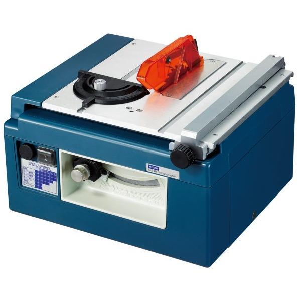 商品画像はイメージ画像です。実際とは異なる場合がございます。 ■特徴 切削深さ調整ストッパー、角度ガイド、平行ガイド付です。 刃の角度を変えて斜め切りができます。 テーブルガイドを伸ばすと500mm幅まで拡大できます。  ■用途 各種板材の...