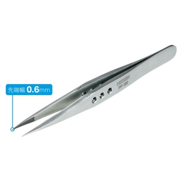 強力型ピンセットのハイグレードシリーズです。 先端ローレット付きで保持力を強化しています。 熱処理を施した強靭な素材を使用し、先端の厚みを残すことで過酷な使用でも曲がりにくい強度を実現しています。 プライヤーのように強くつかんでこじる作業を...