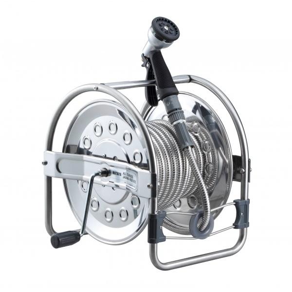 ●樹脂製ボディにはないオールステンレスの高級感。 ステンレスの輝きが上質な印象を与えます。 ●ねじれグセがなく、滑らかな巻き取り・引き出し:蛇腹構造で伸縮するので、スルスルとしなやかに巻けます。 ●錆びにくく、ベタつかない:泥などの汚れも、...