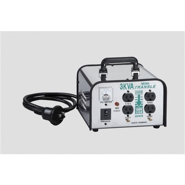 ●単相200V電源を容易に115Vに降圧できるトランスルの小型タイプです。 ●安全ブレーカー内蔵で使い過ぎを防止できますタイプ:降圧型 ●一次側電圧(入力電圧)(V):単相200 ●二次側電圧(出力電圧)(V):115 接地2P×2 ●二次...