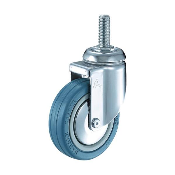 ■特徴 旋回部のボールレース径が大きく、幅広車輪の採用で旋回性能、走行安定性が抜群のねじ込みキャスターです。  ■用途 医療機器・理化学機器の分野で広く使用されています。  ■仕様 ねじ込み式 自在式  ■材質 金具:スチール 金具表面処理...
