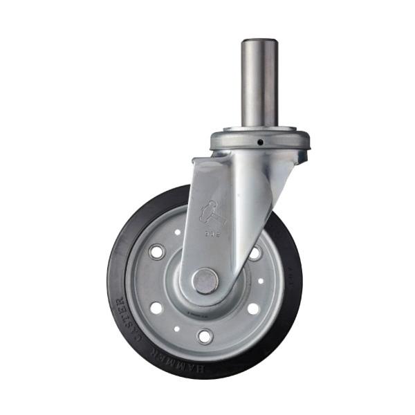 ■特徴 荷重に対する抵抗力が大きく、旋回もスムーズな代表的な差込みキャスターです。 使用例:工場や店舗、事業所などのさまざまな環境で幅広く使用されています。 ■材質 本体:スチール 表面処理:三価クロム化成処理 車輪:耐切くず特殊ゴム車輪 ...