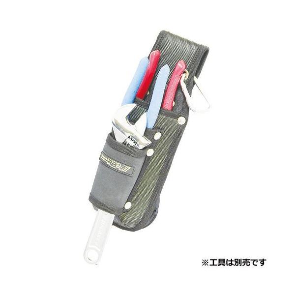 シルバーラインを織り込んだ良質光沢生地です。 ペンチケース。 安全性・軽量性・堅牢性に優れています。 ベルト幅適応サイズ:60mm カラビナ付 補強付 腰袋 釘袋 工具携帯ケース 工具入れ 工具袋 小物入れ 作業袋  【入数】 1 RAV206