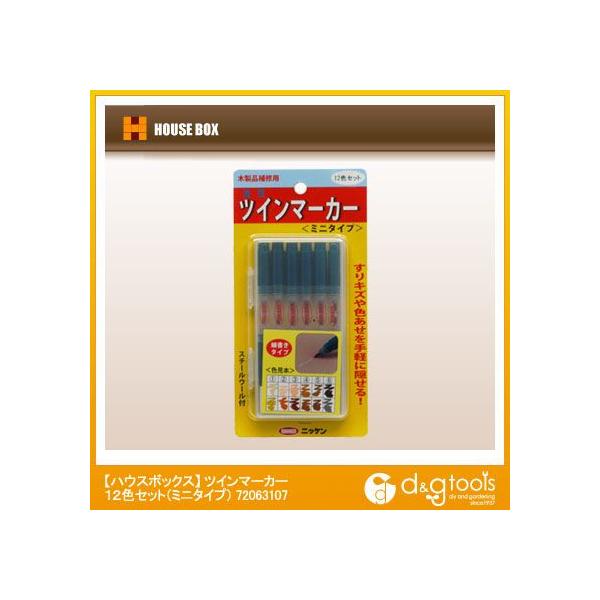 すり傷や色あせを手軽に隠せる。 補修箇所の途切れてしまった木目描きや補色に使用します。 ツインマーカー6本(12色)組です。 成分:アルコール、染料、合成樹脂使用前に目立たない所でお試しください。 素材によっては着色の度合が異なります。 染...