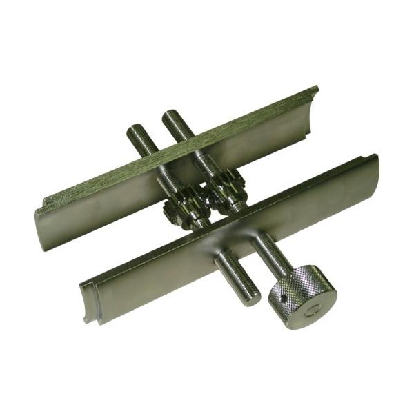 ●調整機構で、開き幅を自在に調整できます。 ●アームには焼き入れ処理しています。 ●プレス作業時の受け台として使用できる工具。 ●使用範囲:φ30Iφ150mm ●耐荷重(t):10 ●摘要:本体のみ ●使用範囲:φ30Iφ150mm ●耐...