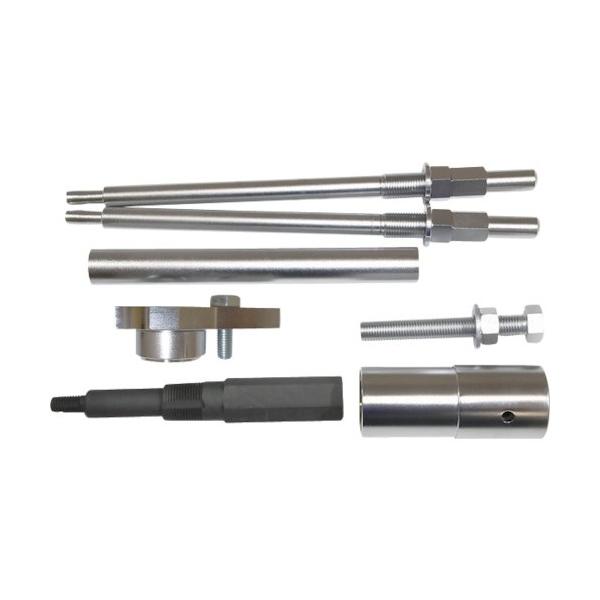 ■特徴 ノズルチューブの抜き取りと装着カシメがエンジンヘッドを降ろさずに車上でも可能です。 タップ式です。  ■用途 三菱ふそう車のディーゼルエンジンに。 ノズルチューブ交換ツール  ■仕様 チューブノズルツール　タイプK　(1S入) 三菱...