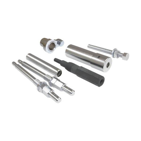 ■特徴 ノズルチューブの抜き取りと装着カシメがエンジンヘッドを降ろさずに車上でも可能です。 タップ式です。  ■用途 三菱ふそう車のディーゼルエンジン。 ノズルチューブ交換ツール  ■仕様 チューブノズルツール　タイプL　(1S入) 三菱適...