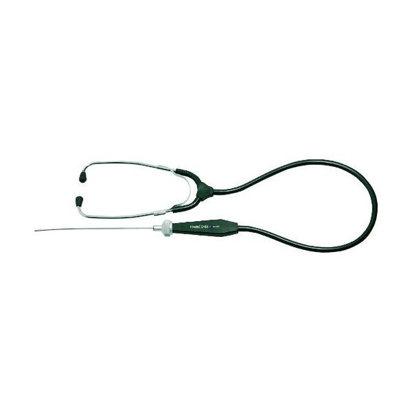 ■特徴 大型ダイヤフラムで高効率に音を伝達します。 エンジン・ミッション・モーター等の異音発生箇所の探査に最適です。  ■用途 自動車・産業機械等点検に。  ■仕様 聴診棒部:180mm   【重量】 130g 【入数】 1個 2151