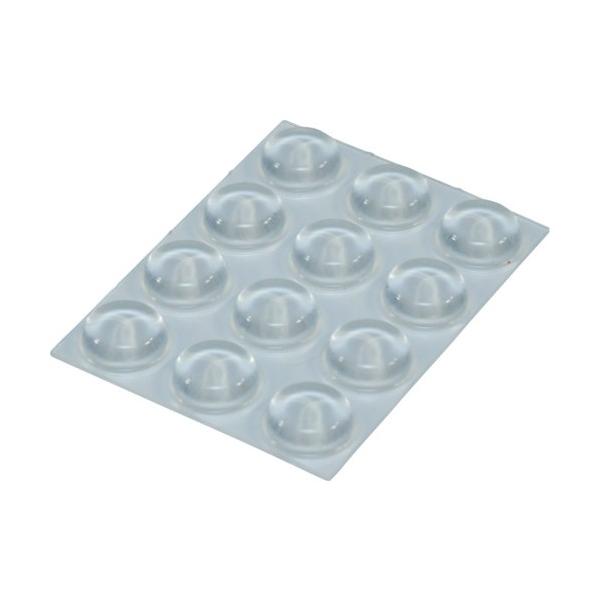 ■特徴 粘着付なので貼るだけで施工は簡単です。透明なので、使用場所を選びません。  ■用途 戸当、当り止めに。   【サイズ】 . 【カラー】 . 【入数】 12個 KKU122