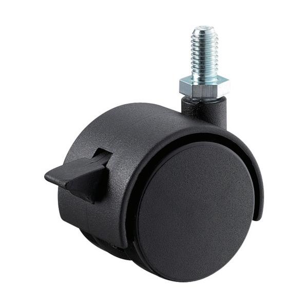 事務機器やイスなどに適しています。 用途 家具、椅子等に取り付けるキャスター。 家具を引きずらずに移動させたいときに。 ねじ込み式 車輪径D(mm):40 タイプ:自在式（ストッパー付） 許容荷重(daN):29.4 許容荷重(kgf):3...