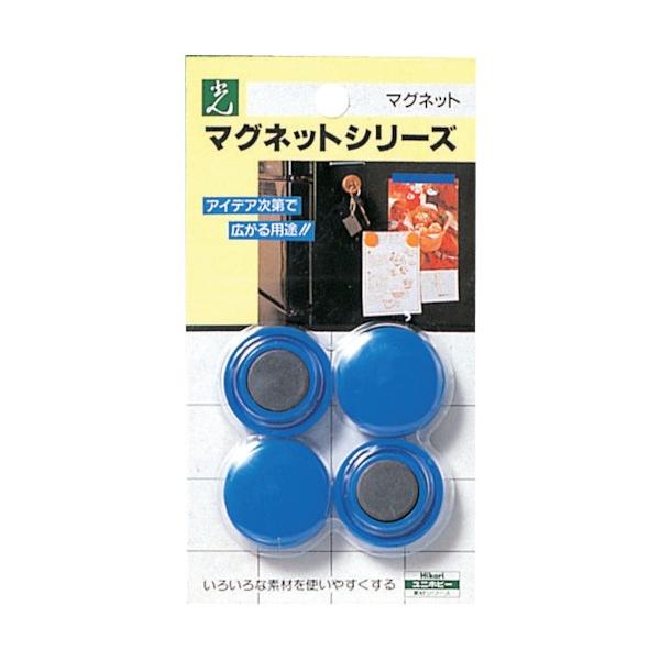 磁石なのでホワイトボード、黒板、冷蔵庫など金属の板にくっつきます。 用途 印刷物等の掲示・固定に。 ブルーポイントカラー サイズ(直径)(mm):30 フェライト磁石   【カラー】 ブルー 【入数】 1点 ME303