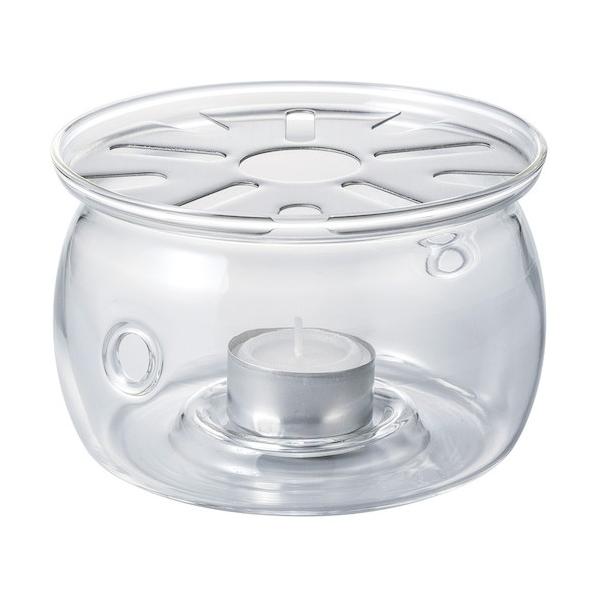 ●お茶のおいしい温度を保ちます ●大きめのポットをのせても天板の空気穴がふさがりにくい形状 ●キャンドルの火が消えにくく、よりおいしさを保つことができます ●商品サイズ:125×125×80mm ●重量:245g ●材質:本体/耐熱ガラス ...