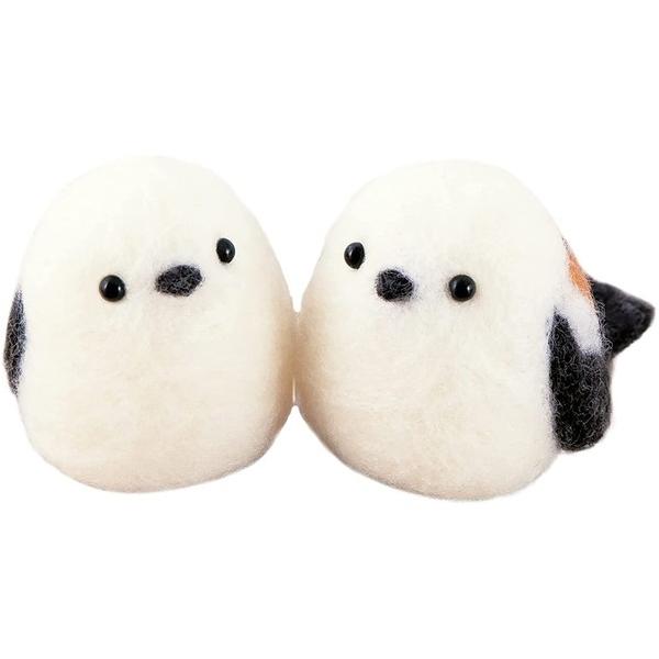 ●出来上がりサイズ:高さ約5cmニードルの刺し加減でサイズはかわります。   ●セット内容:アクレーヌ・目・レシピ  ●用意するもの:フェルティング用ニードル極細（H441-023）、フェルティング用マット（H441-015）、又はアクレー...