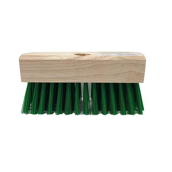 トタン・床面など広範囲の研磨・清掃作業に最適！ 広い面や外壁や外床等の汚れ落としや掃除に。 デッキブラシ デッキ シダ ワイヤー ナイロン 馬毛  【重量】 294 【入数】 1