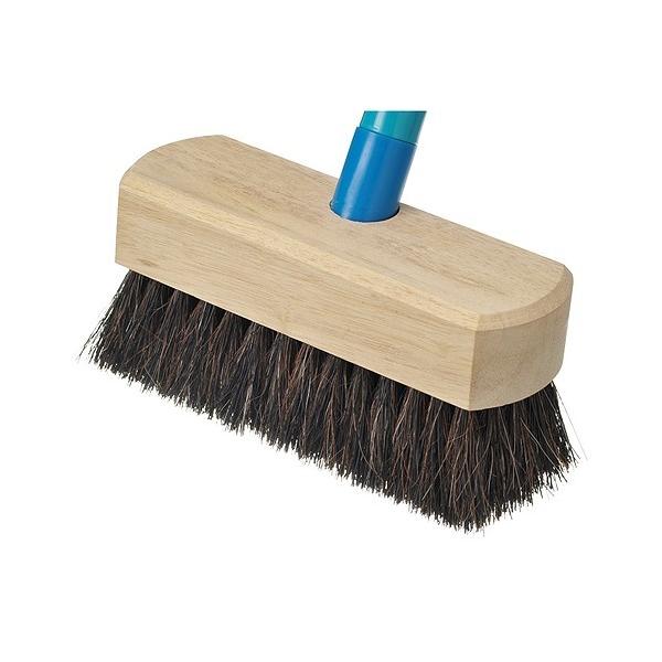 トタン・床面など広範囲の研磨・清掃作業に最適！ 広い面や外壁や外床等の汚れ落としや掃除に。 デッキフ゛ラシ デッキ シダ ワイヤー ナイロン 馬毛  【重量】 299 【入数】 1