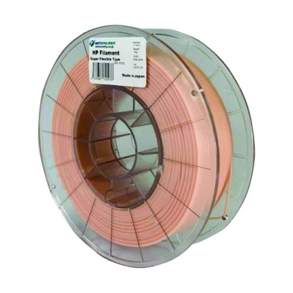 ■特徴 汎用のFDM方式3Dプリンターで使用できる軟質フィラメントです。 ゴムライクな柔らかさをもつ軟質フィラメントです。 軟質でありながら、フィラメント形状の時点では剛性があります。  ■仕様 ヘッド温度：200~240℃ 推奨出力速度：...