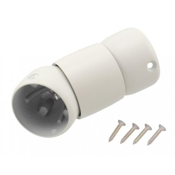 ■特徴 ●手摺用のジョイントです。角度の調整が可能です。  ■仕様 ●カラー：ホワイト ●コード番号：00097250   【カラー】 ホワイト 【入数】 1個 97250