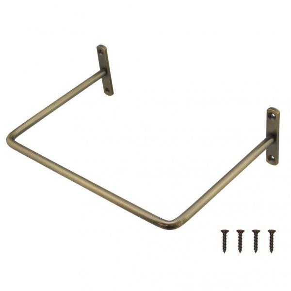 カフェなどの飲食店・店舗の調度品としてレトロ・モダン・シックなこだわりの空間のアクセントとして【注意】※重たいもの、壊れやすいもの、貴重品はかけないでください タオルバー タオル掛け タオルハンガー  【サイズ】 Sサイズ 【カラー】 ゴー...