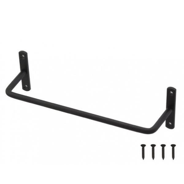 マルチに使えるショートバー 設置用ネジ付き タオルバー タオル掛け タオルハンガー  【入数】 1個 58662