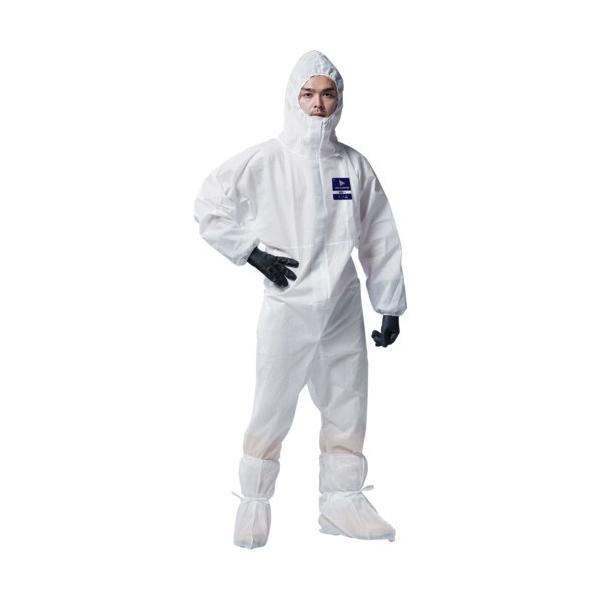 ■特長 ファインガードプロA09と同じ生地のシューズカバーロングのセット品。  3層構造の不織布(SMS ）を使用しており、通気性・透湿性に優れ、幅広い用途に最適。  1．JIS T 8115 タイプ 5 、 6 適合品 2．帯電防止加工 ...