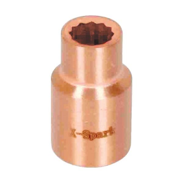 商品画像はイメージ画像です。実際とは異なる場合がございます。 ■特徴 12角ソケットです。 摩擦や衝撃を加えても火花が出ない工具です。 無発火性の他、非磁性や耐蝕性にも優れています。 米国認定機関　FM Approvals認定取得済みです。...