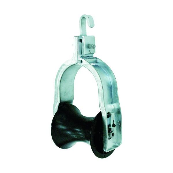 ■特徴 ワンタッチ開閉式の吊り金車です。  ■用途 通信・電力ケーブルの延線用。 架空線及び内線工事用。 ケーブル入線工事に。  ■材質 本体:スチール・ローラー:樹脂   【サイズ】 幅×奥行×高さ:104×148×298mm 【入数】 ...