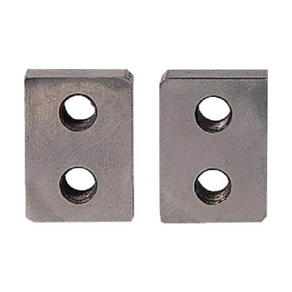 IS-MC13E/MC16E/ISK-RC16LE用替刃 全長(mm):15 幅(mm):20 高さ(mm):8.5 付属品 六角穴付ボルト M5×16 4本  皿ばね座金 呼び5 4枚   【サイズ】 幅×奥行×高さ:15×20×8.5m...