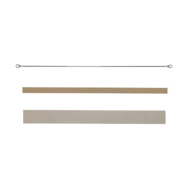 ●入数 NPH-302 交換用ヒーター(2本) NPT-302 フッ素樹脂絶縁シート(2枚) NPN-302 フッ素樹脂絶縁粘着テープ定寸(2枚) ●対応機種 NL-302J、NL-303J   【入数】 1個 NPS302