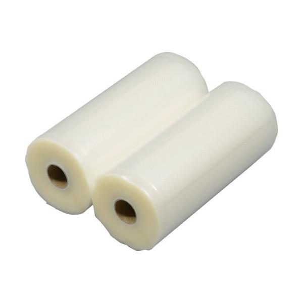 商品画像はイメージ画像です。実際とは異なる場合がございます。 ■特徴 真空包装機脱気式専用のエンボス付ナイロンポリ袋ロールタイプです。 好きな長さでカットできるので長モノを真空パックできます。  ■用途 農産物、水産物、畜産物や化学試料や、...