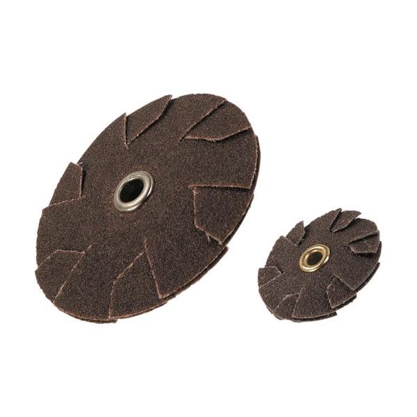 ■特徴 管内側や穴の周囲の最終サイズ調整用ディスクです。 研磨布の周囲の切り込みが、ワークと研磨布をピッタリとフィットさせます。 ワーク直径よりも15〜20％大きい直径のディスクをご使用ください。  ■用途 管内径のアジャスト調整研磨。 バ...