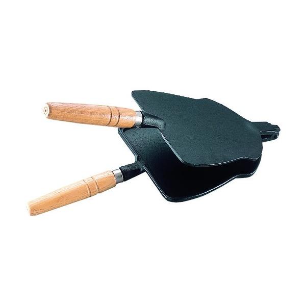 商品画像はイメージ画像です。実際とは異なる場合がございます。 ■特徴 本体:鋳鉄製柄:天然木  ■仕様 間口×奥行×全長(mm)：160×155×380 材質：鋳鉄   【重量】 2205g 【入数】 1個 GIK0401
