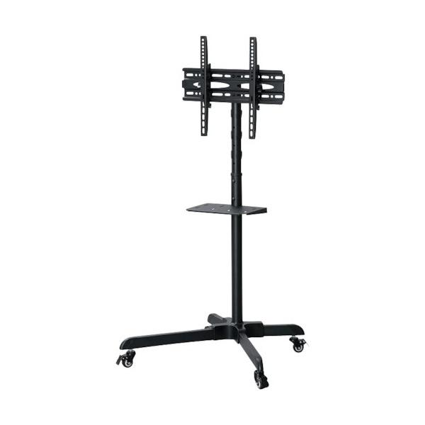 ■特徴 会議を行う仕事場や、学校・塾などの教育現場に最適なディスプレイスタンドです。 最大40kgまでのディスプレイを取り付けることができます。 使用シーンに合わせて見やすい角度に調整可能です。 固定棚にパソコンや周辺機器を置いて、スッキリ...