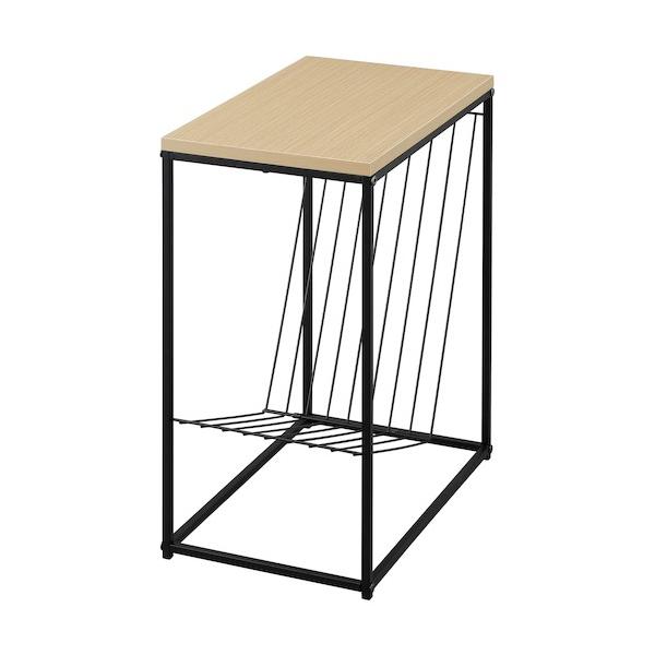 ■特徴 天板下に収納が付いているので、雑誌などの魅せる収納として使用できます。 コンパクトサイズでリビングや寝室などのちょっとした場所に設置可能です。 天板には熱、水、傷に強いメラミンを使用しています。  ■用途 ちょっとした収納、物置場、...