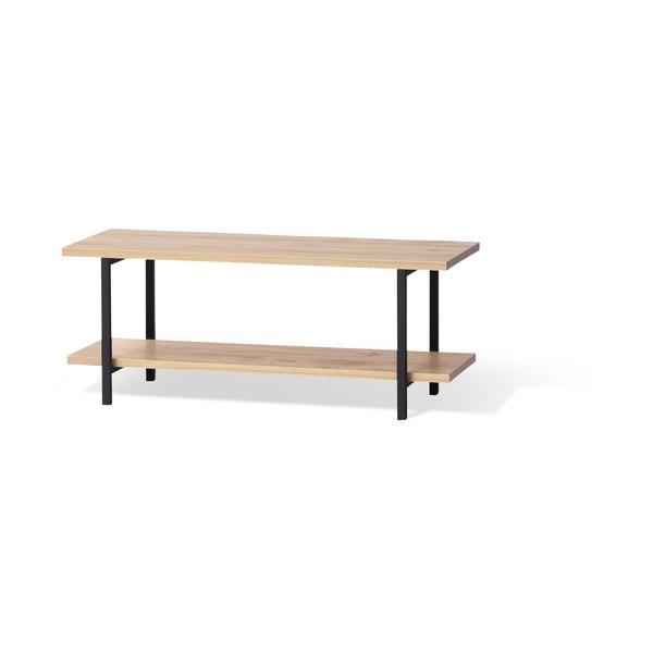 ■特徴 36型までのテレビに対応できるAVボードです。 約29.7cmの奥行きスリムな設計で空間を広く使えます。 ブラックスチールとあたたかな木目調の木材の組み合わせで、スタイリッシュなお部屋を演出します。 オープンタイプで、熱がこもりにく...