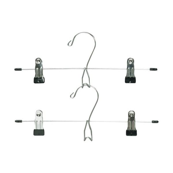 ■特徴 PVCコーティングで服が滑り落ちにくいハンガーです。 縦に連結可能なのでクローゼットの場所をとりません。 お得な2個セットです。  ■仕様 PVCスカートハンガー2PPV-SK2P  ■材質 スチール、塩化ビニル樹脂  ●PVCスカ...