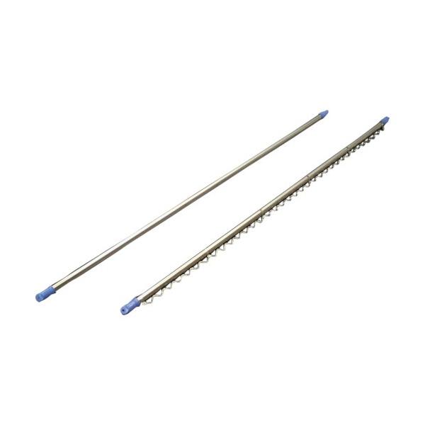 商品画像はイメージ画像です。実際とは異なる場合がございます。 ■特徴 丈夫で清潔、サビにくいステンレス被覆鋼管を使用した物干し竿です。エンドキャップのひも通し穴にひもを通して固定することで物干し竿の落下を防止します。洗濯物が風で片寄らないハ...