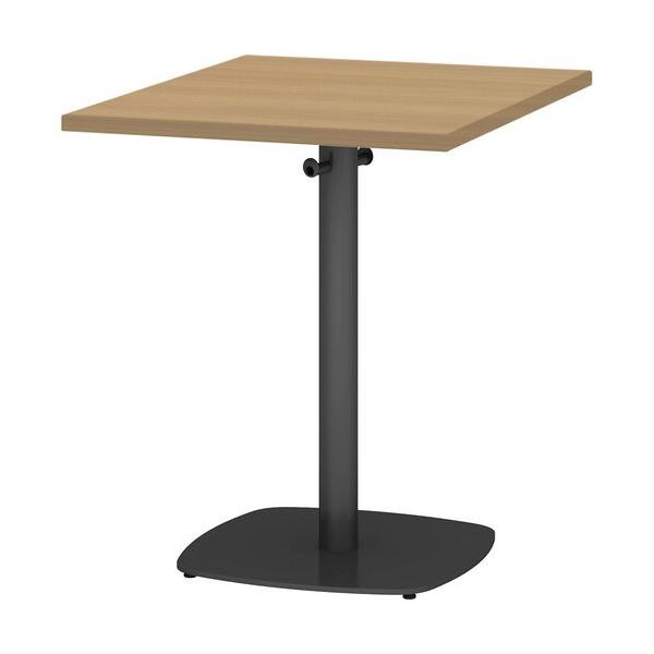 ■特徴 ベース脚のため重量があり安定感あります。 脚を置く際に邪魔にならない形状です。 ゆとりある天板サイズ。 荷物かけフック付（耐荷重:約5Kgまで） ■用途 食堂・施設・ミーティングルームなど ■仕様 組立品 ベース脚 スクエア天板 荷...