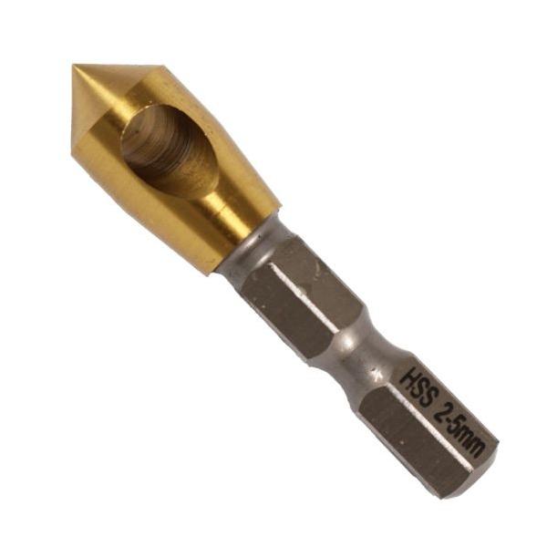 【特長】 ●木材・アルミ・鉄材のネジ穴の面取りに。 ●パイプ内径の面取り・穴あけ後のバリ取りに。  【用途】 鉄工用(鉄・ステンレス・非鉄金属など)  【注意事項】 ご使用上の注意をご使用前に必ずお読みください。  【仕様】 ・サイズ（mm...