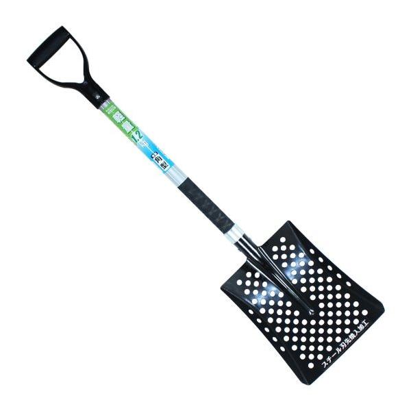 【特長】 ●軽量&amp;丈夫で土や雪がくっつきにくい。 ●スマートで保管にも場所を取らない。 【用途】 土や雪がくっつきにくく、軽い力で扱うことができる。 穴から水が落ちるので、水路のゴミもすくいやすい。 【仕様】 ・サイズ:970×25...