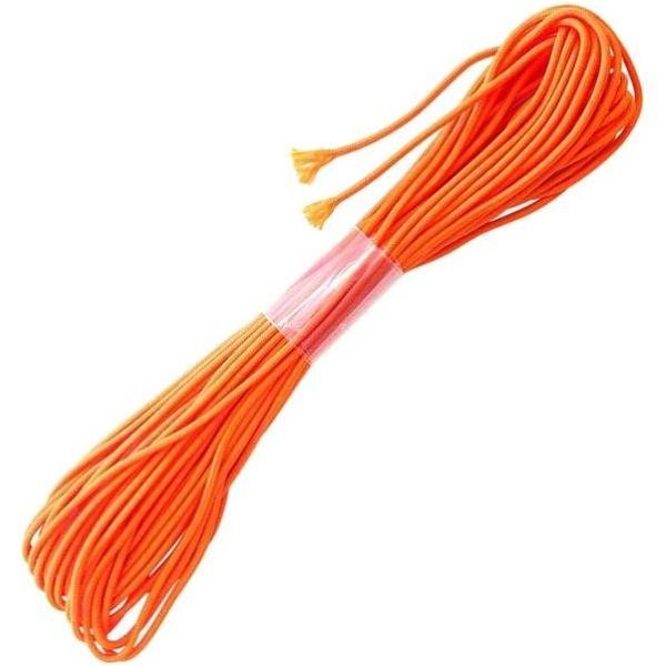 パラシュートに使用されているナイロン製のコードです。 テントを張る際のテントロープ、緊急時の靴ひもやベルトの補修、洗濯物干し用のロープに。 パラシュートコードを編みこんでブレスレットや、カメラ、携帯のストラップ、キーホルダーなどに。  【サ...