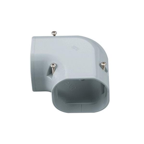 ●スリムダクトのコーナー平面90°曲り施工用 ●色:グレー ●適合本体:LD-70-G  【サイズ】 7.45cm 【入数】 1個 LDK70G