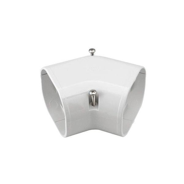 ●スリムダクトのコーナー平面45°曲り施工用 ●色:ホワイト ●適合本体:LD-70-W  【サイズ】 7.45cm 【入数】 1個 LDKF70W