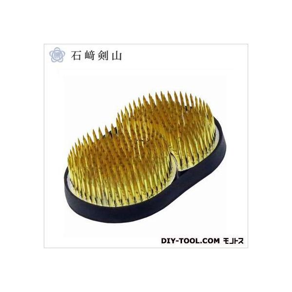 石崎剣山製作所　「花かざり」 剣山　材質:剣山本体/鉛、針/真鍮丸:φ24×厚18mm×33g、角:縦24×横24×厚18mm×45g(各2個)サイズ：日月中生け花道具;水盤;花差し;