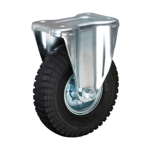 ■特徴 空気入りタイヤを採用しています。 クッション性に優れています。  ■用途 農業用運搬器具 屋外グラウンド用移動式ネット・ゴール用 不整地での運搬に従事する台車など。  ■仕様 車輪種類：産業用HCタイヤ(チューブ入り(アメリカンバル...