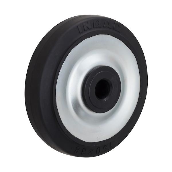 ■特徴 ソフトで弾力があります。 小さな凹凸を乗り越えるときの衝撃吸収性に優れています。 ベアリング部分がブッシュタイプになります。 ■用途 各種手押し運搬台車に最適です。 ■仕様 ブッシュタイプ ■材質 車輪:スチールホイール、ゴム   ...